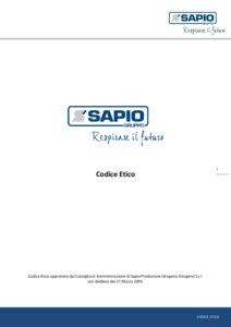 Codice Etico – SAPIO LIFE